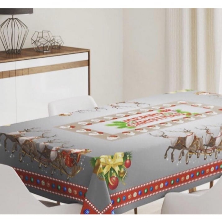 Коледна покривка за маса | Спално бельо, олекотени завивки, шалтета ...